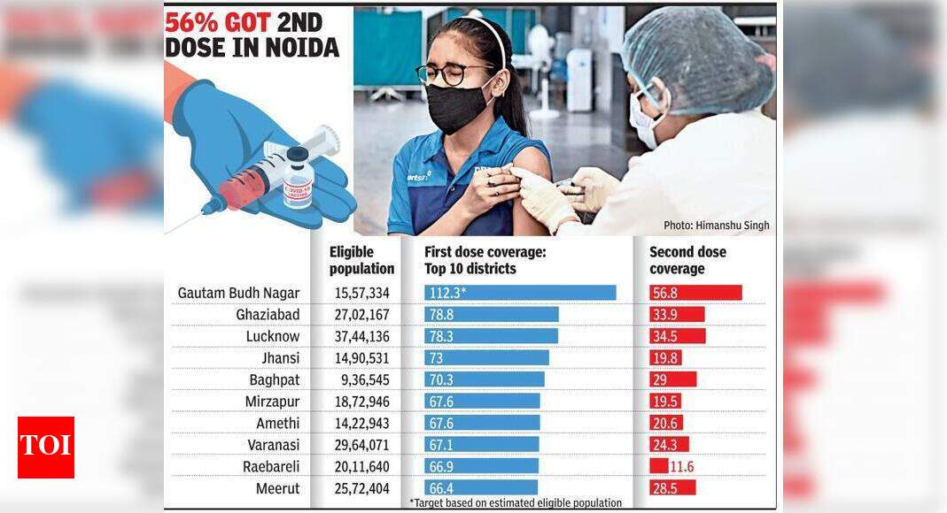 Vax coverage: Noida and Ghaziabad top state list; 2.8 crore in UP fully ...
