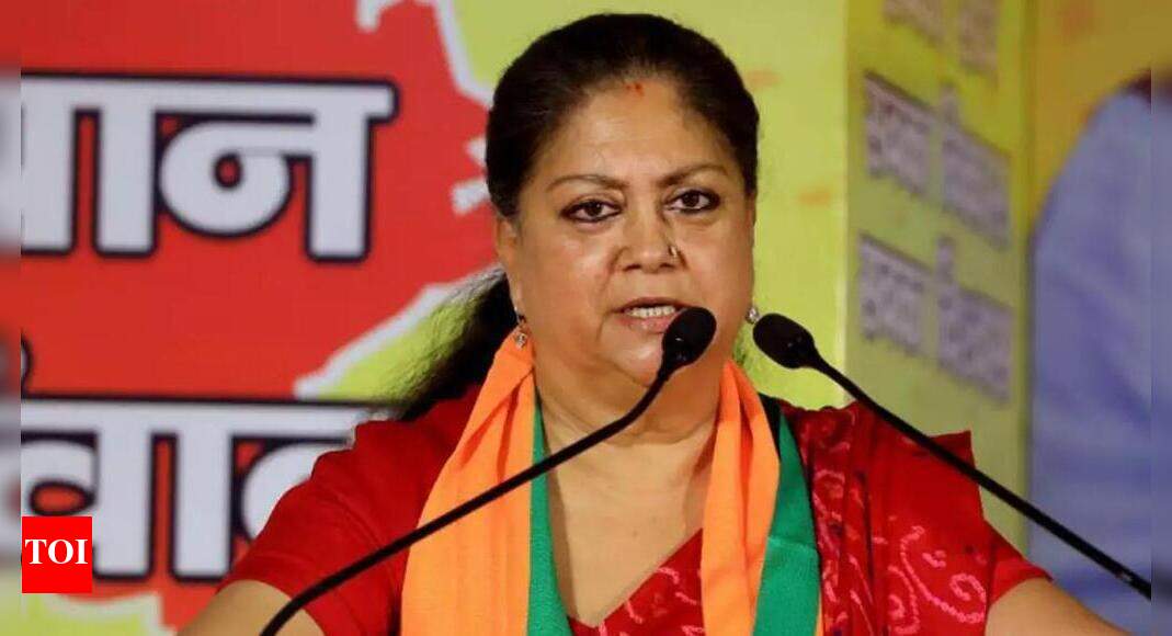 Vasundhara Raje: People to choose their CM | Jodhpur News - Times of India