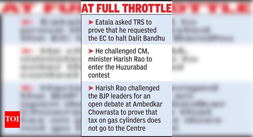 Bitter exchange: TRS-BJP war of words intensifies | Hyderabad News ...