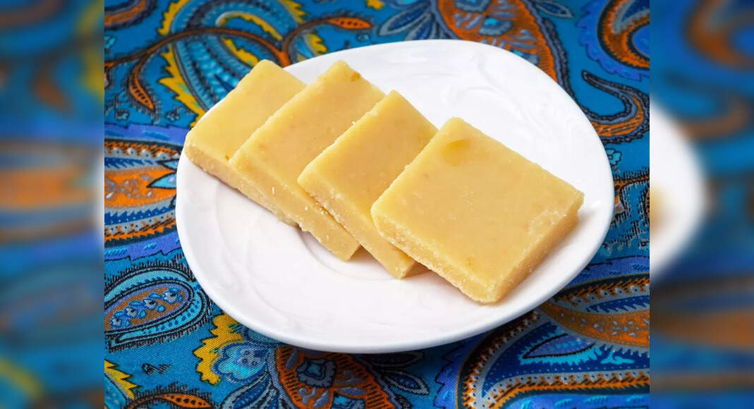 Besan Milk Cake Recipe: How to Make Besan Milk Cake Recipe | Homemade ...