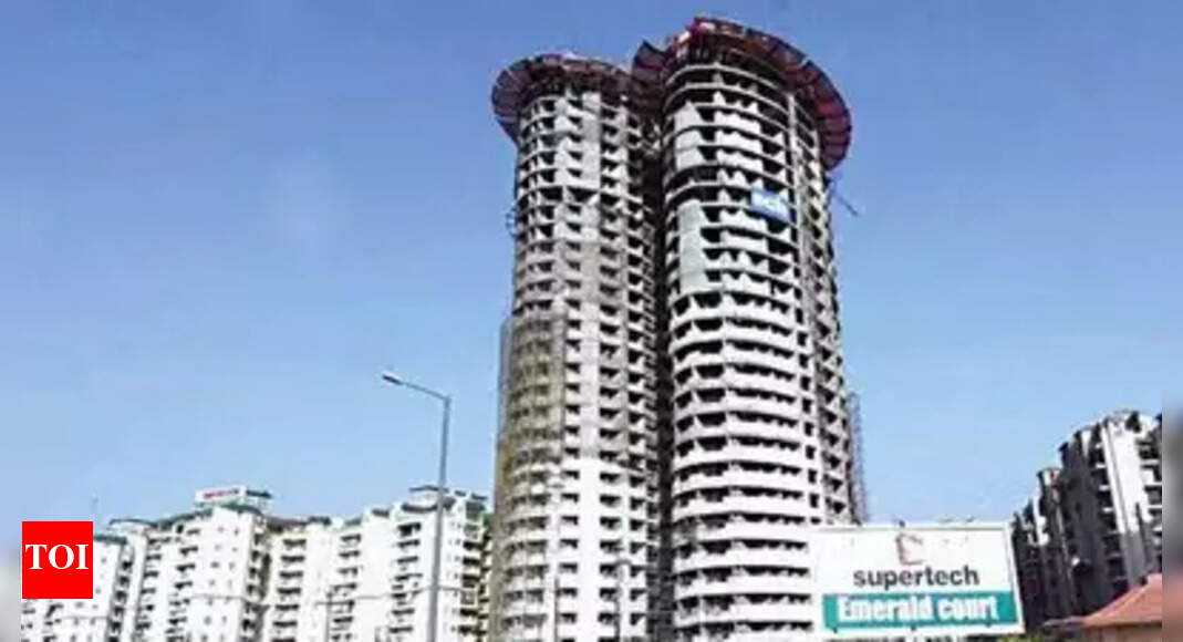 A month left, but no plan yet to bring down Noida twin towers | Noida ...