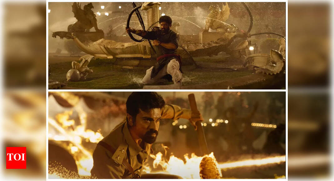 RRR Teaser: Jr NTR, Ram Charan, Alia Bhatt, Ajay Devgn set the screen ...