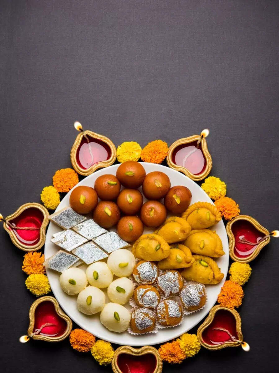 Diwali 2021: Rangoli ideas with food items | Times of India