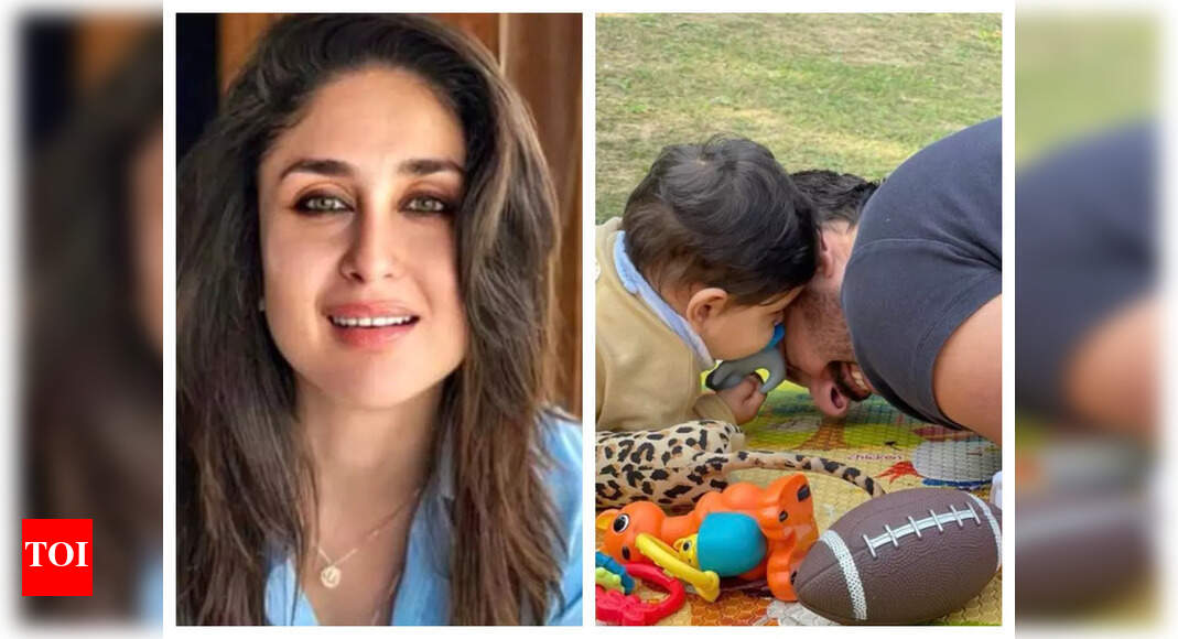 Kareena Kapoor shares an adorable picture of baby Jeh playing with ...