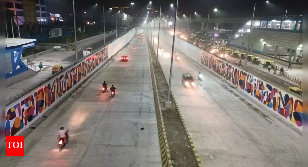 Noida: Second side of sector 71 underpass opened | Noida News - Times ...