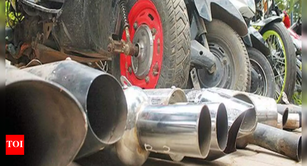 Drive against modified silencers, motorcycles in Coimbatore ...