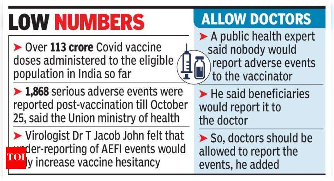 Increased under-reporting of AEFI events a worry: Experts | Pune News ...