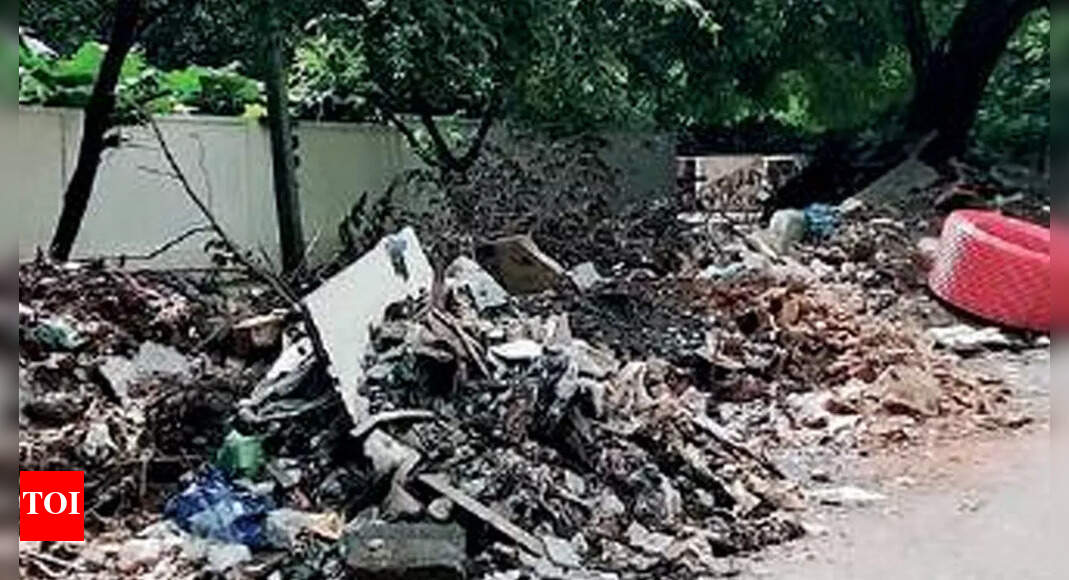 Bengaluru: Sludge from drains turns road near Krishna Rao Park into ...