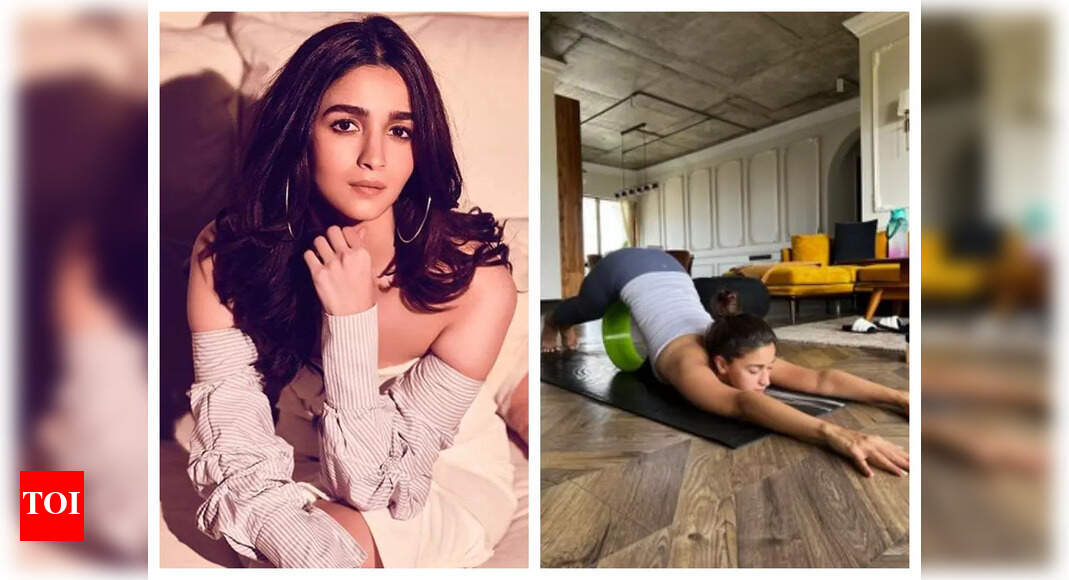 Alia Bhatt is giving us major workout goals as she strikes an extended ...