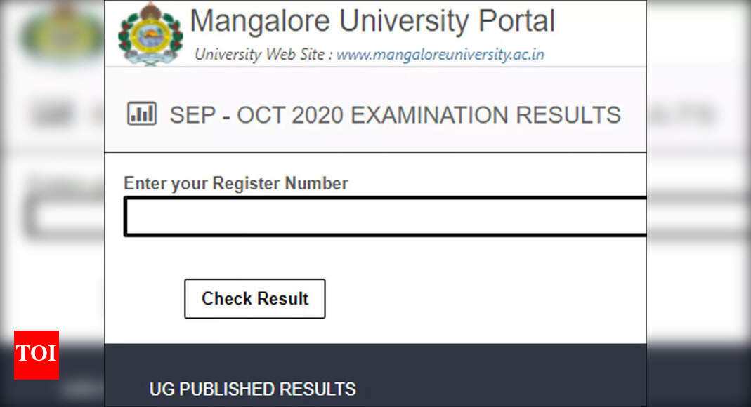 MU Odd-Semester Results: Mangalore University odd-semester results ...
