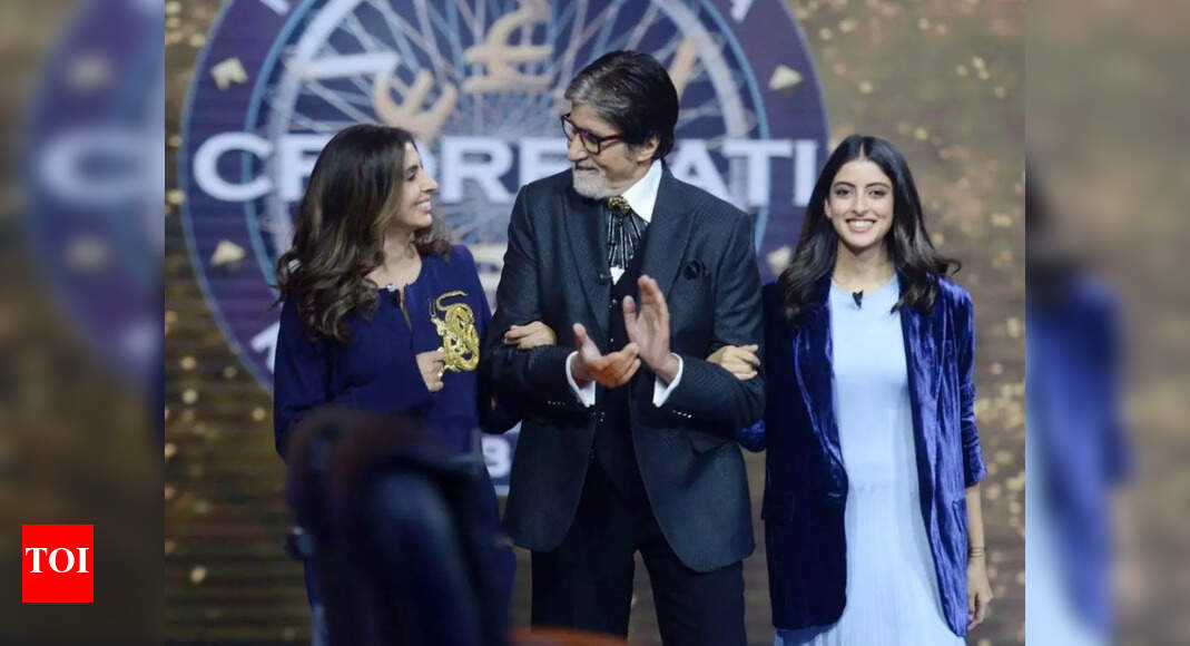 KBC 13: Amitabh Bachchan shoots with 'beti' Shweta and granddaughter ...
