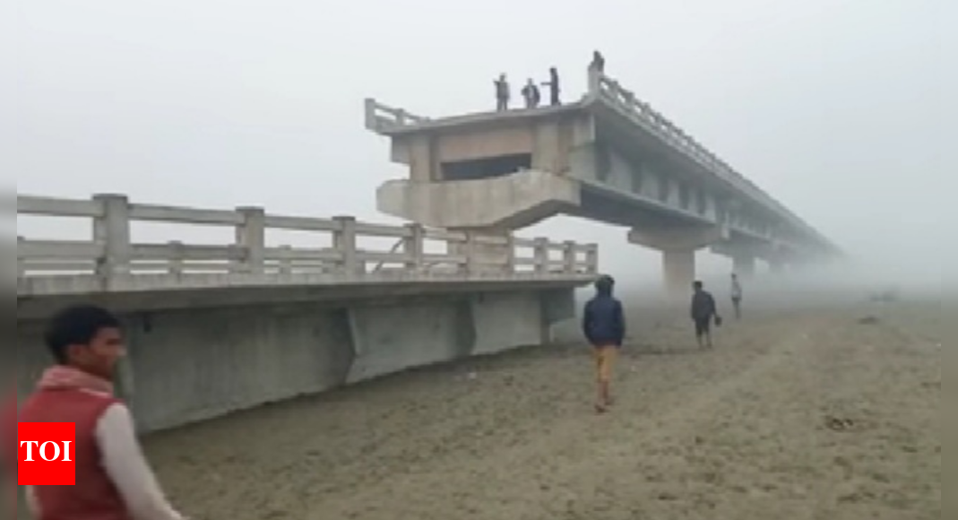 Bridge over Ramganga river on busy Uttar Pradesh highway breaks into ...