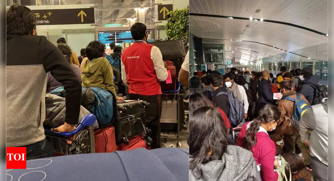 Covid: Gross mismanagement greets flyers at Bengaluru airport as new ...