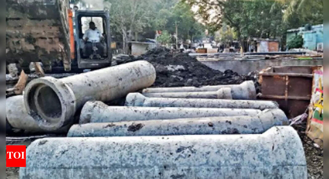 Pune: Ambil Odha culvert work to check floods in final stages | Pune ...