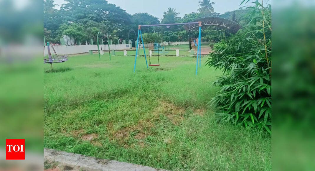 Park in Kovaipudur unfit for public use - Times of India
