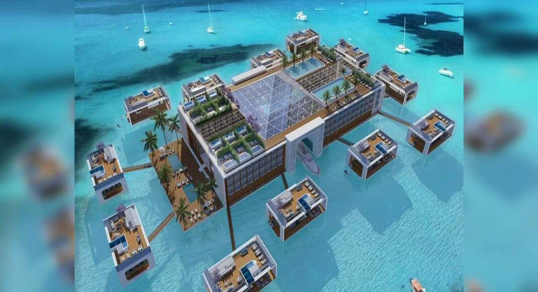 Dubai will soon have a floating resort with an overwater helipad ...