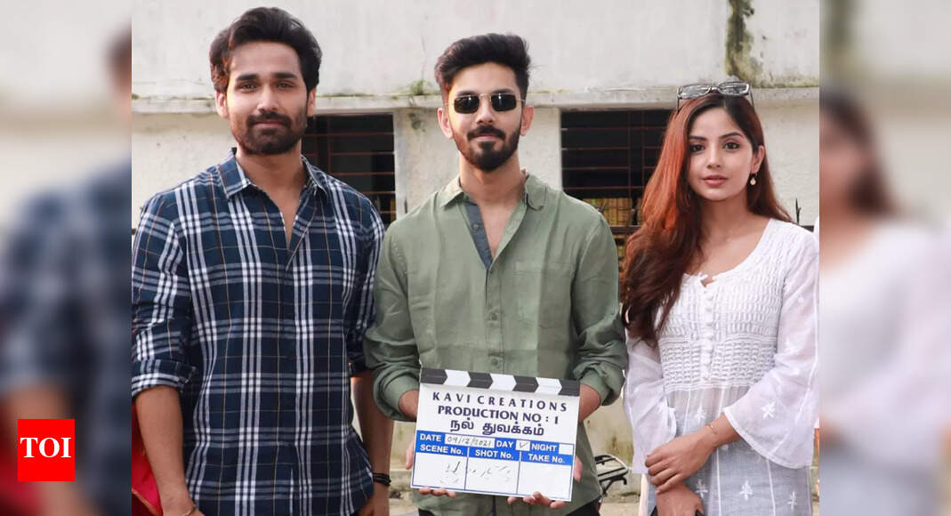 Amitash Pradhan & Kashmira's film begins with a puja | Tamil Movie News ...