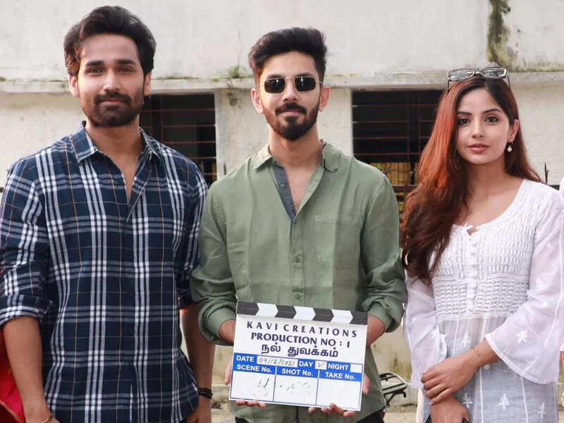 Amitash Pradhan & Kashmira's film begins with a puja | Tamil Movie News ...