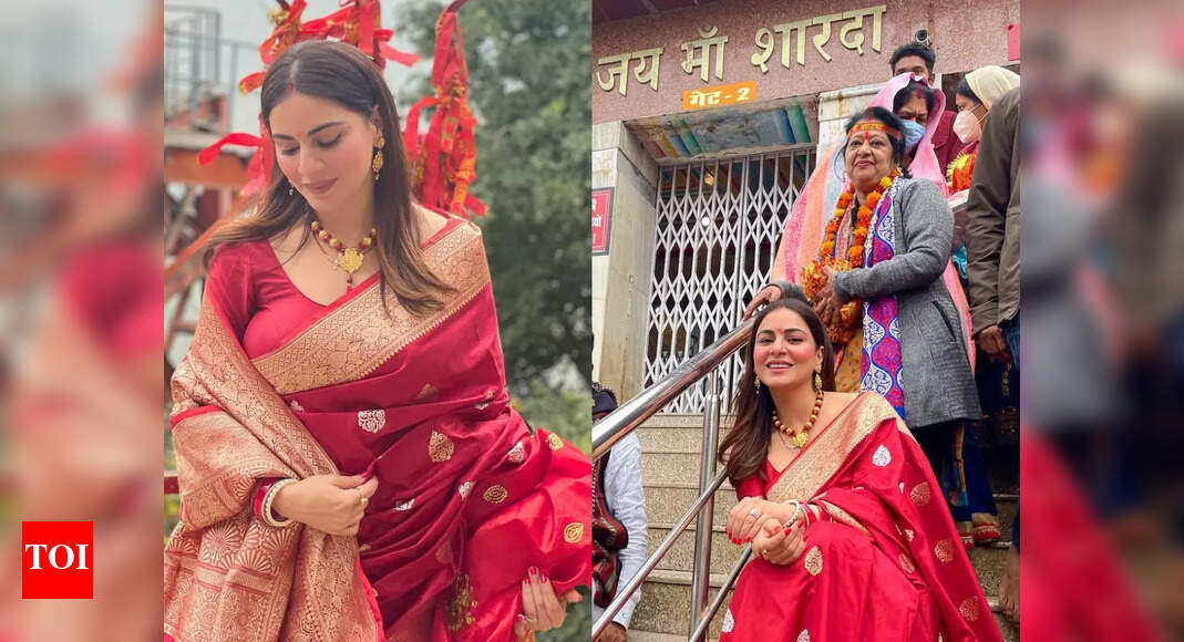Shraddha Arya visits 'Maa' Sharda's temple to seek blessings; see ...