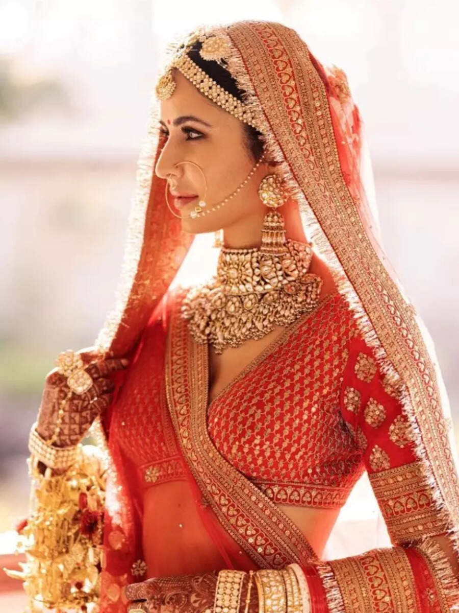 Decoding Katrina Kaif’s traditional red bridal look | Times of India