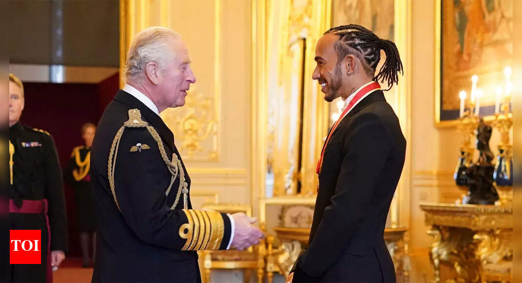 Seven-time Formula One champion Lewis Hamilton receives knighthood ...