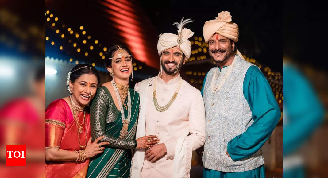 Milind Gunaji's son Abhishek Gunaji ties the knot with Radha Patil in a private ceremony | Hindi ...