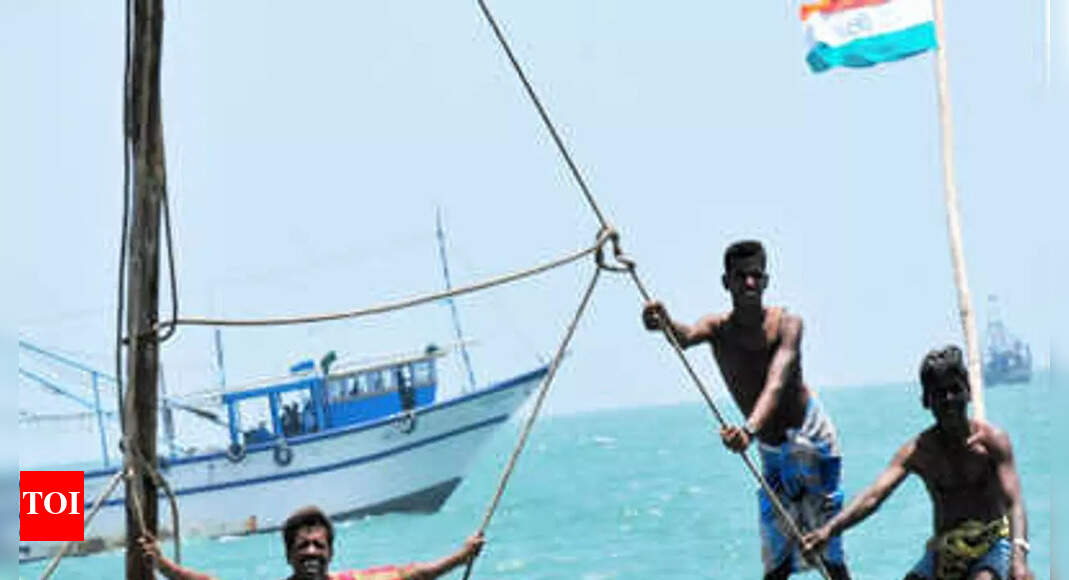 Sri Lankan Navy arrests 43 Indian fishermen for alleged poaching - Times of India