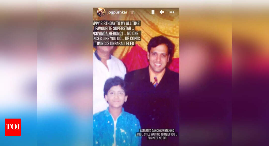 Pushkar Jog wishes Govinda on his birthday with THIS unseen pic ...