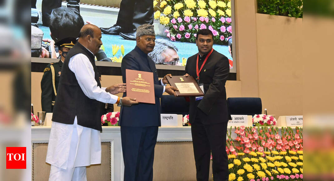 President awards Punith Nandakumar for swimming against the tide and ...