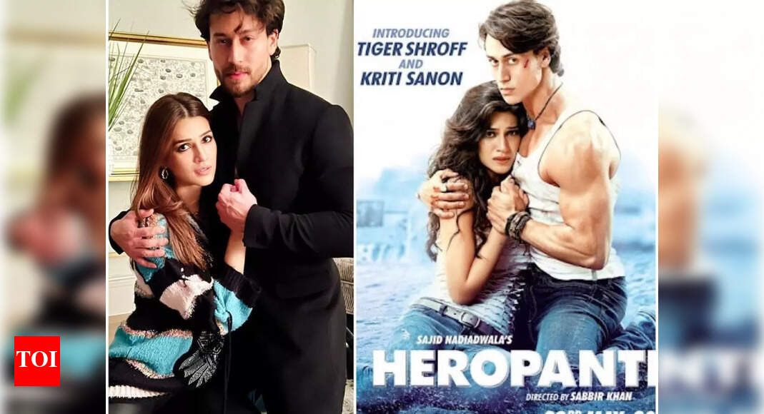 Kriti Sanon recreates 'Heropanti' pose with Tiger Shroff as she ...