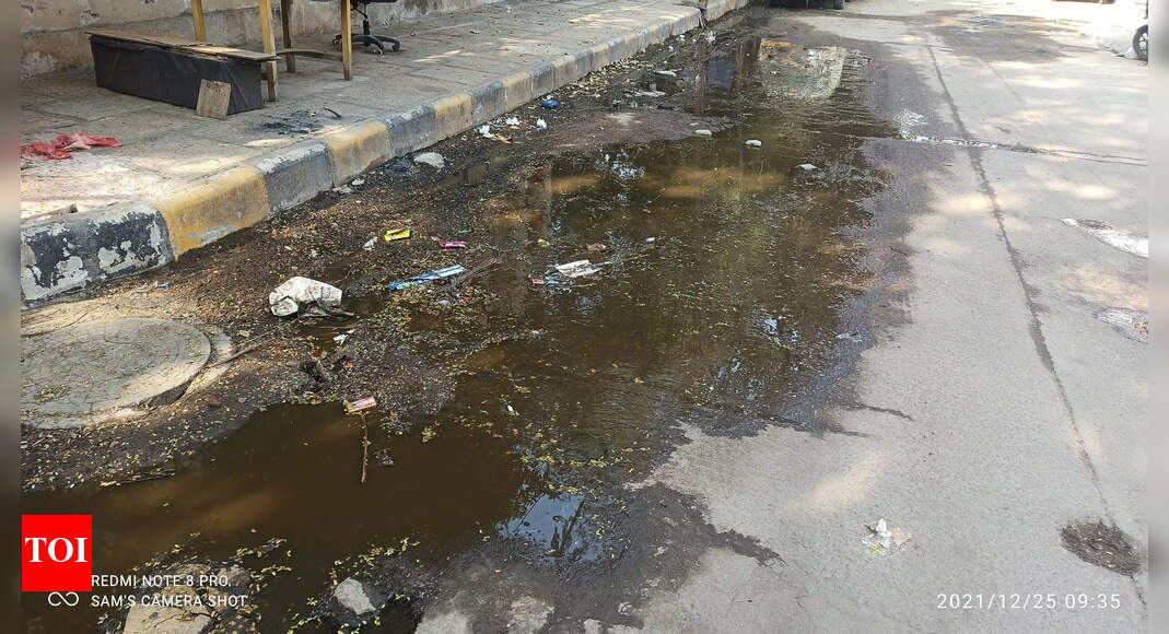 drainage over flow - Times of India