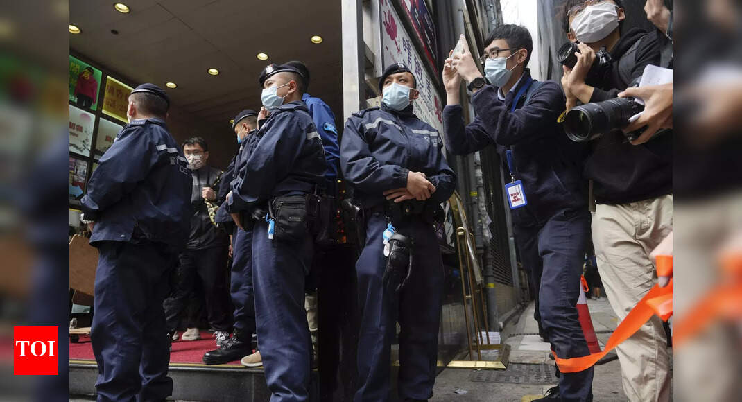 Hong Kong editors charged with sedition, US criticizes raid - Times of ...
