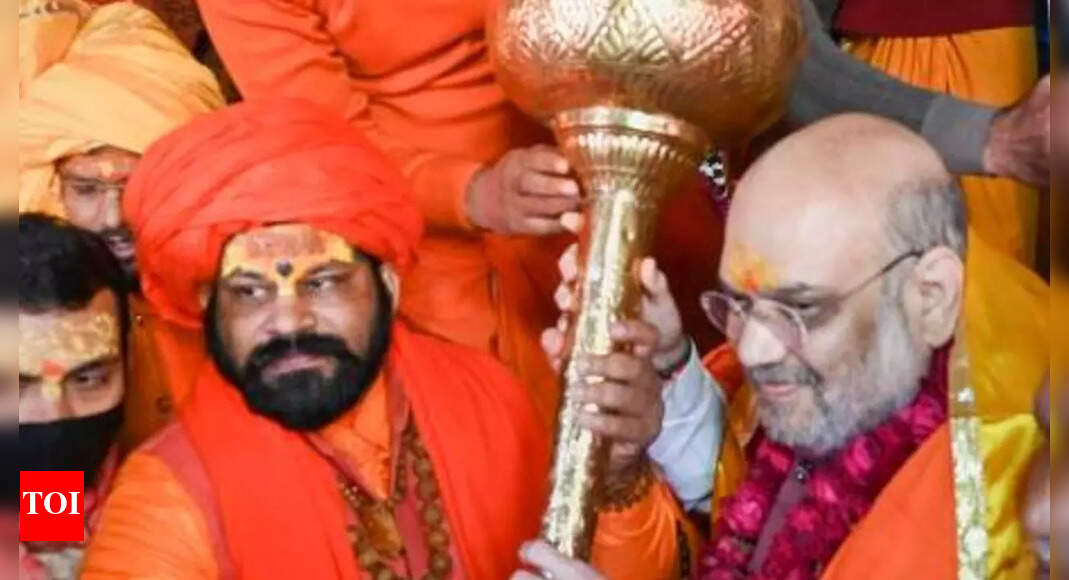 In Ayodhya, Amit Shah unleashes attack on SP over Ram temple | India ...