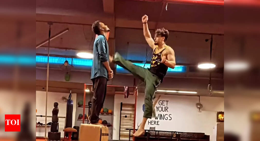 Tiger Shroff is back to doing flying kicks after returning from ...