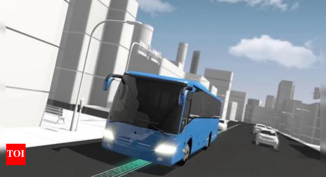 Prototype of first electric DTC bus reaches Delhi - Times of India