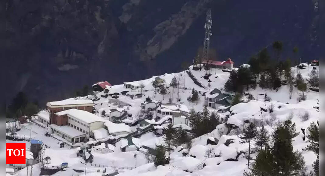Fresh Snow Covers U’khand Hills | Dehradun News - Times of India
