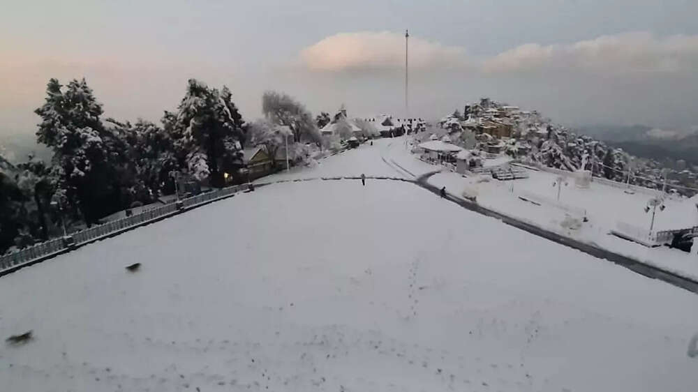 In pics: Fresh snowfall turns hill stations in north India white | The ...