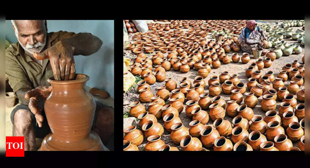 Pot makers hit by rain, Covid struggle to revive business | Madurai ...