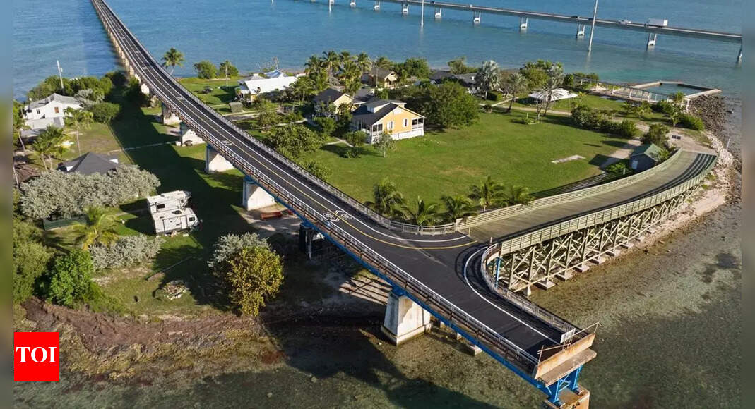 Old Florida Keys bridge reopens to pedestrians, bicyclists - Times of India