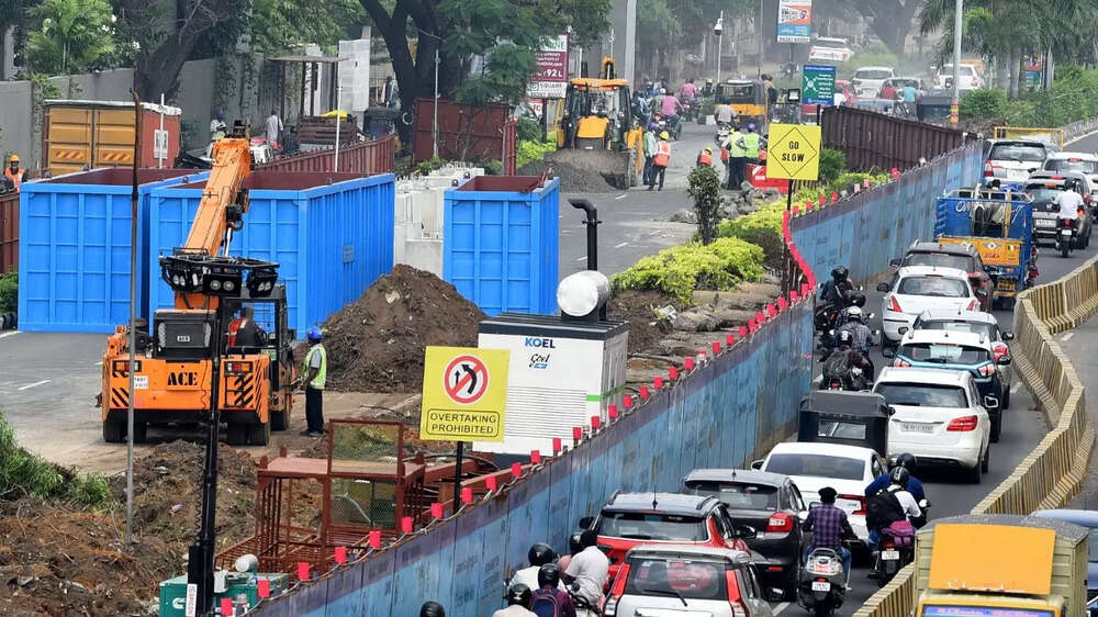 In photos: Chennai Metro work causes traffic bottlenecks | The Times of ...