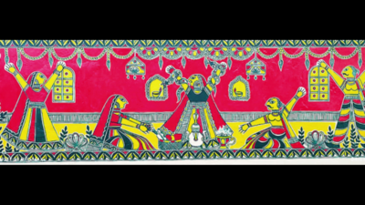 Manjusha painting to be displayed at Rajpath | Patna News - Times of India