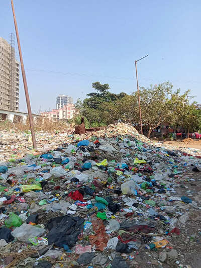 Ground is turning into a garbage spot - Times of India