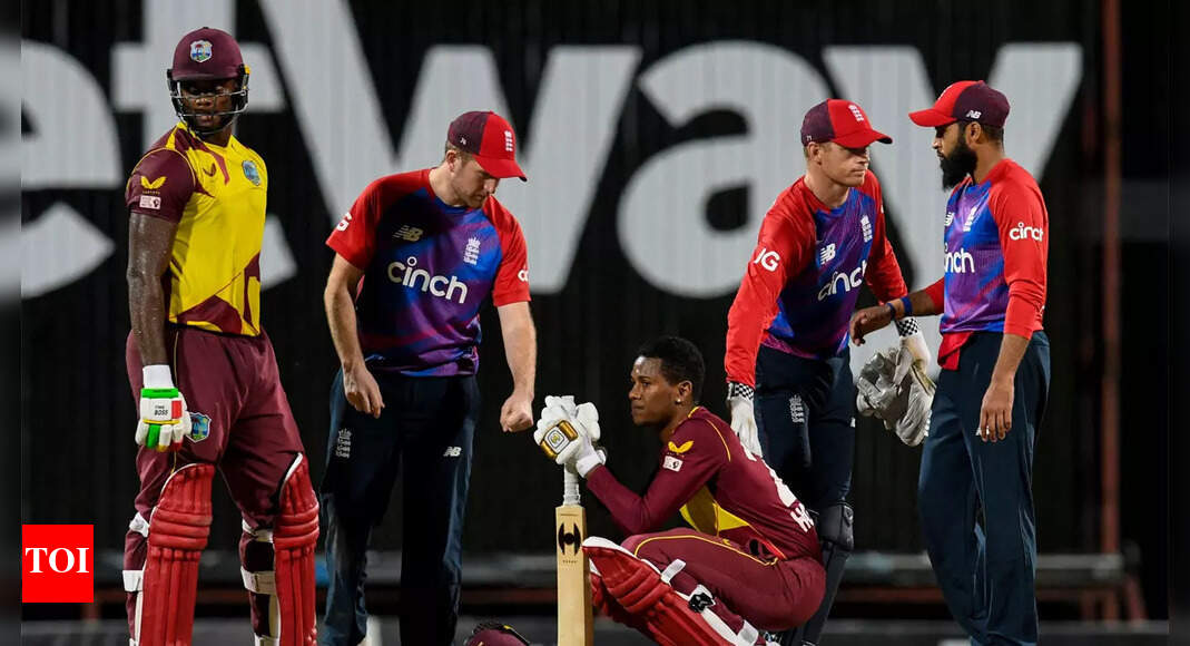 2nd T20I: England survive Shepherd and Hosein scare to beat West Indies ...
