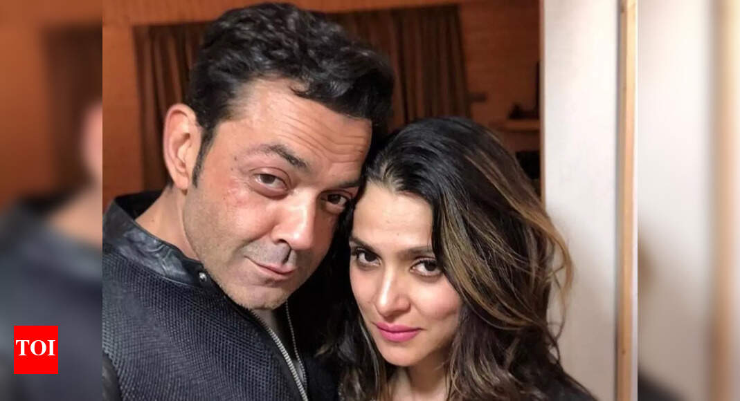 Bobby Deol showers love on wife Tania Deol on her birthday | Hindi ...