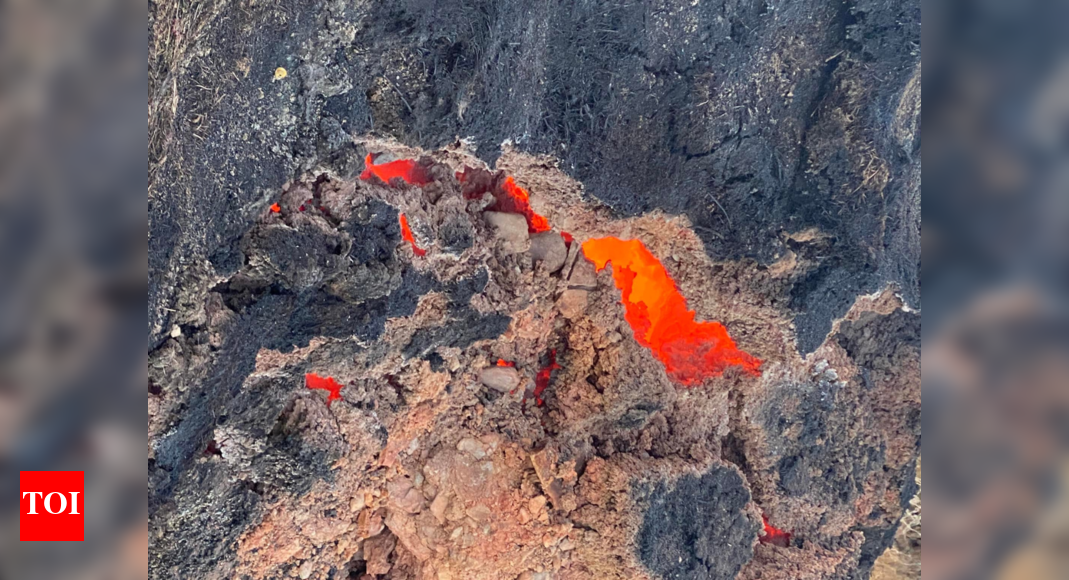 Scotland: Bizzare lava-like rock spotted burning in field; pics go ...