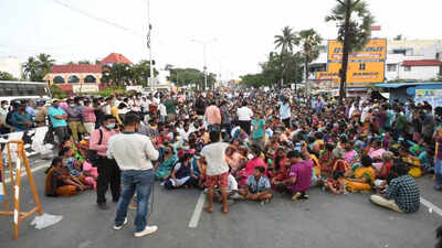 Eviction drive in Chennai’s Injambakkam: Five arrested for selling govt ...