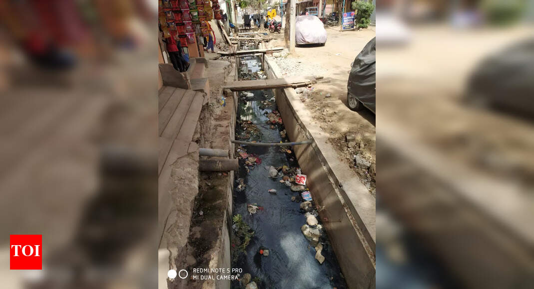 Open Nala causing danger to women and children - Times of India