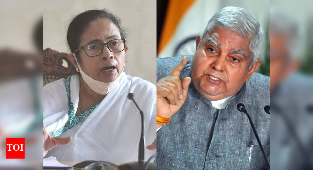 Mamata Banerjee: 'Disturbed' by posts, Mamata blocks Bengal governor on Twitter; Dhankhar hits ...