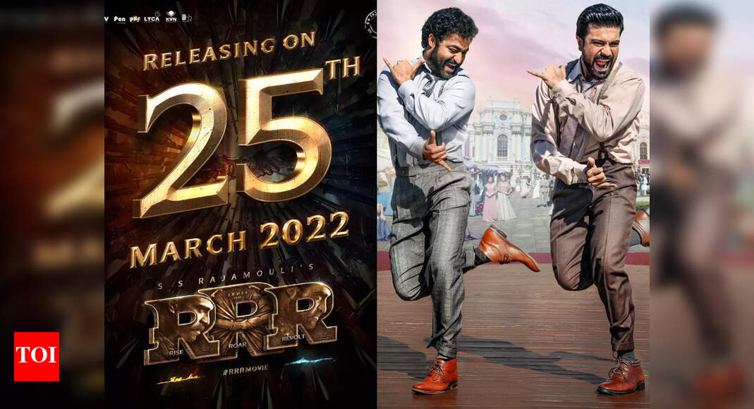 Jr NTR, Ram Charan's 'RRR' to release on March 25, 2022, after multiple ...