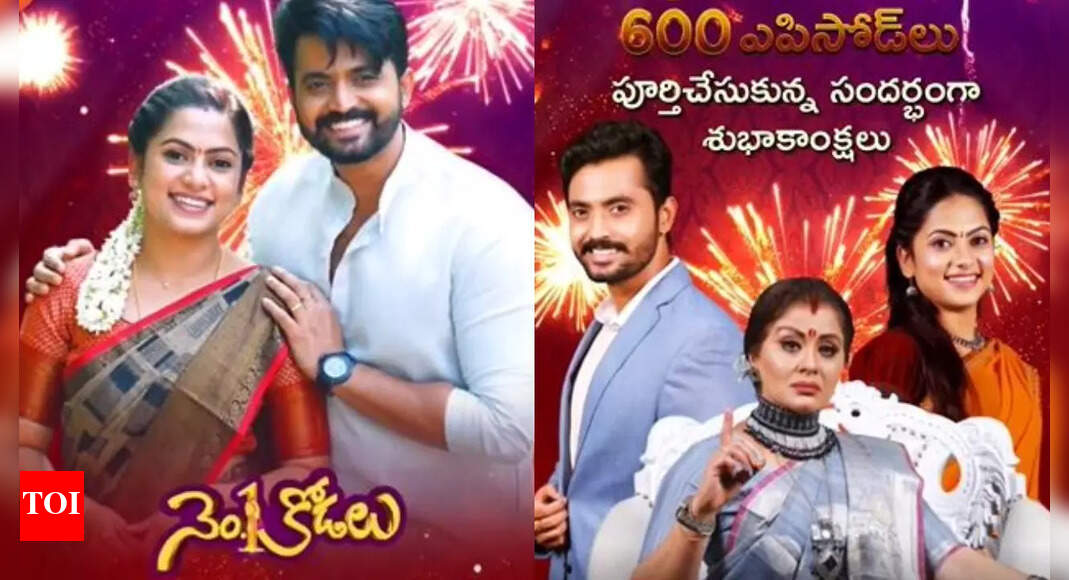 Popular Telugu daily soap 'No.1 Kodalu' completes 600 episodes - The ...